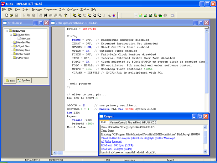 Cooper Maa: 整合 MPLAB 與 Swordfish Basic Compiler
